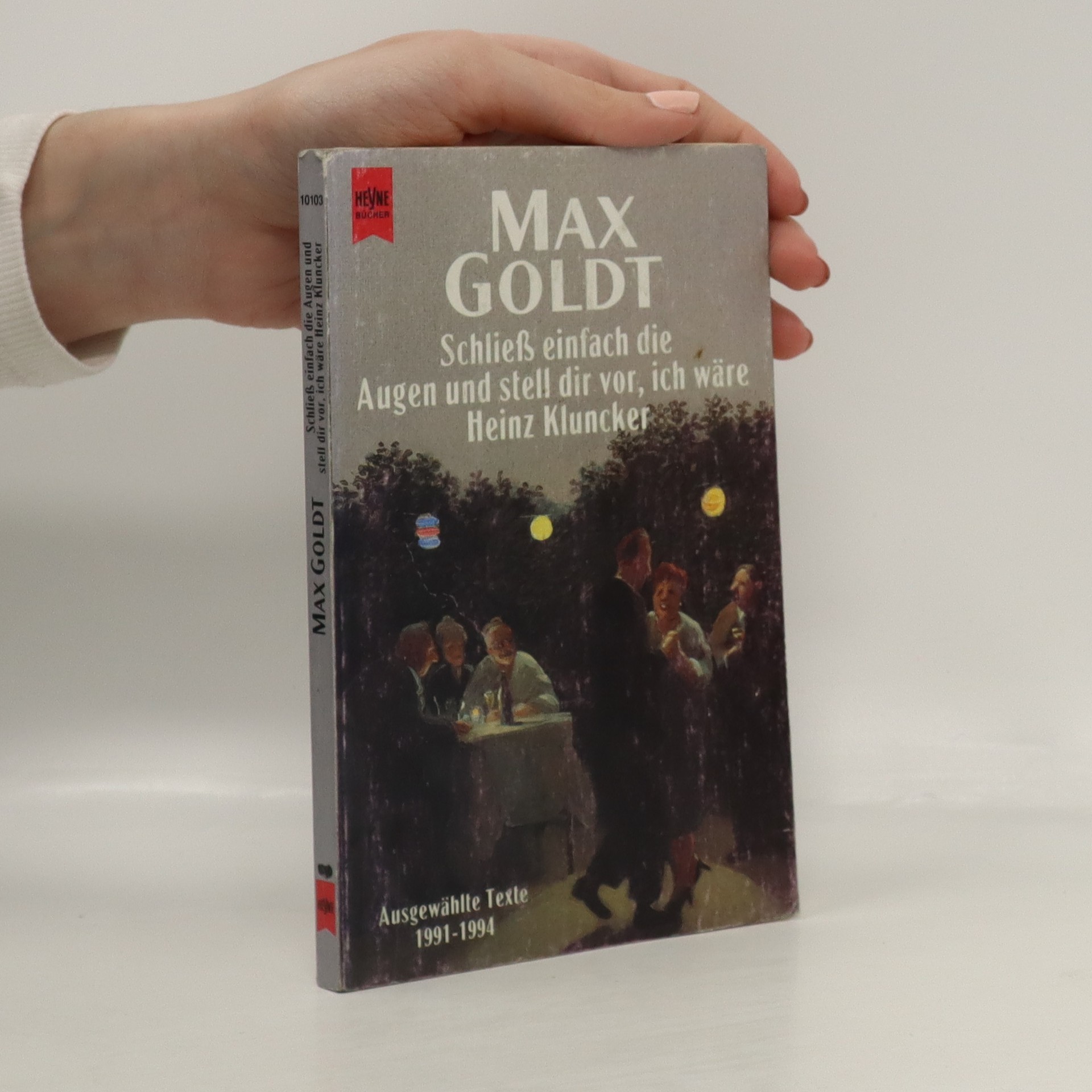 Schließ einfach die Augen und stell dir vor, ich wäre Heinz Kluncker ...